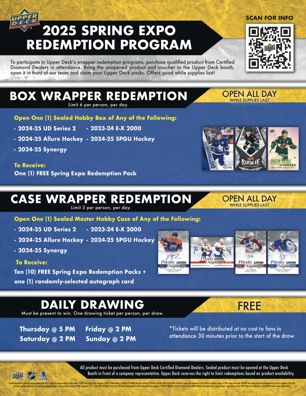 Upperdeck Redemption Program - Sport Card Expo Toronto